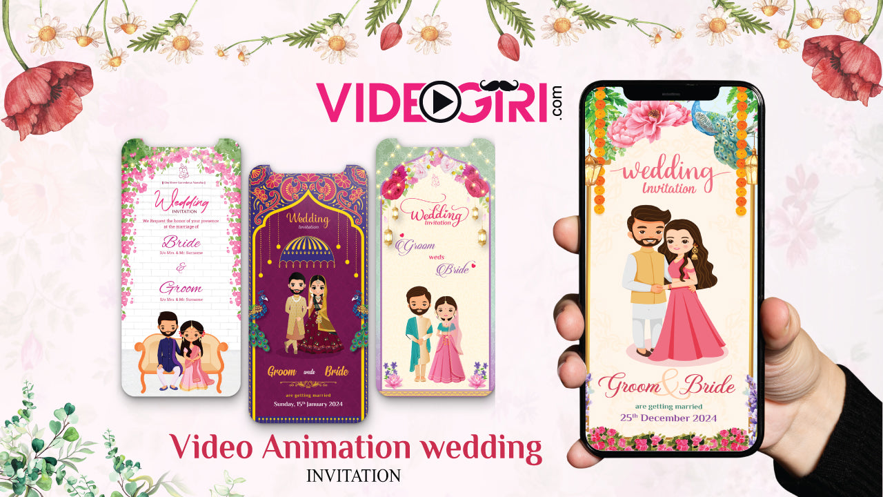Online Animated Wedding Invitation Video Maker – VideoGiri