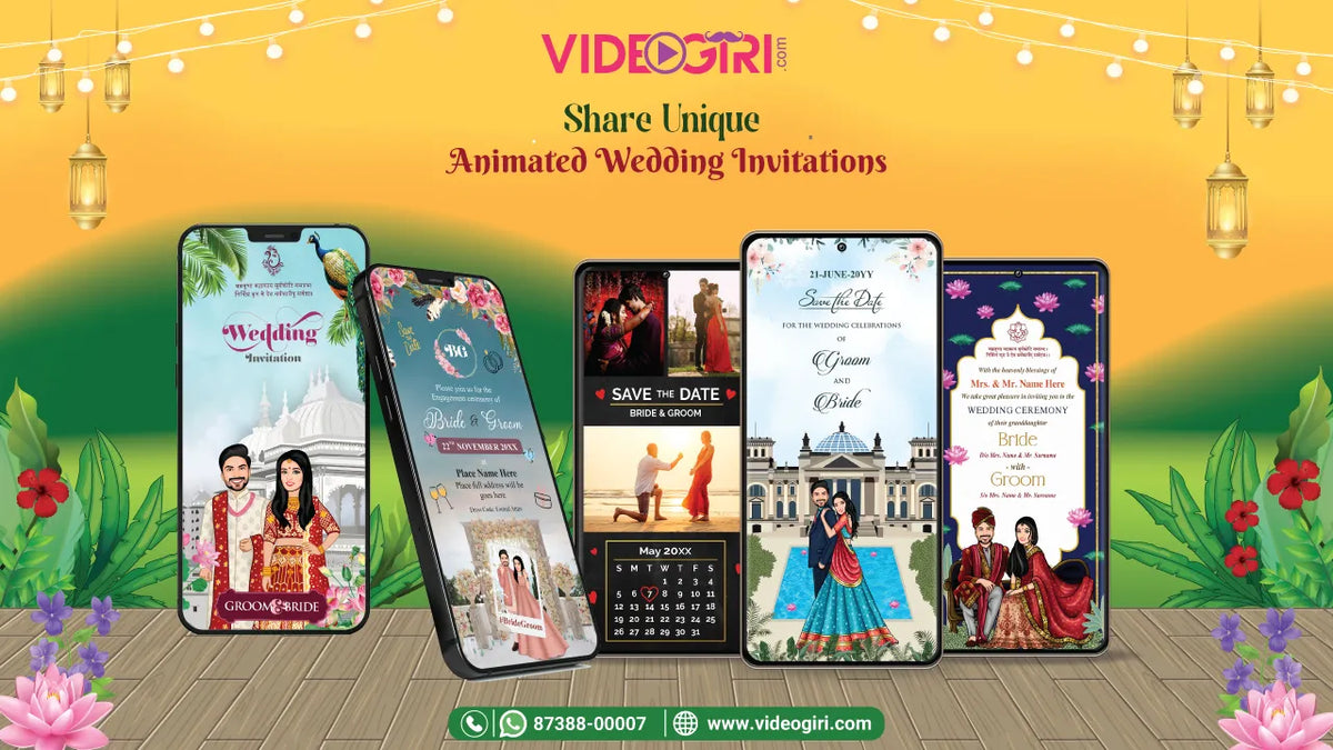 Share Unique Animated Wedding Invitations – VideoGiri