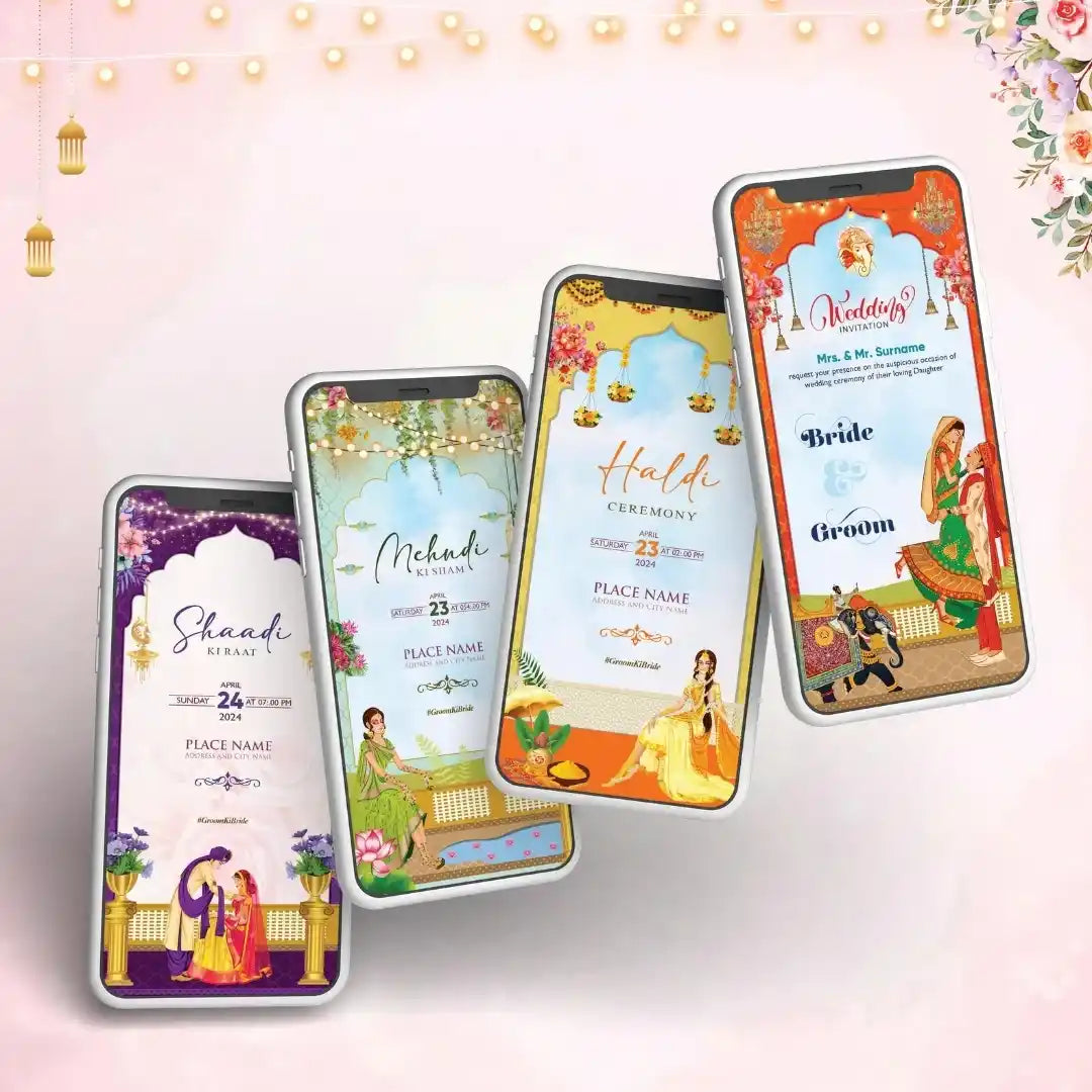 Customizable Wedding Invitation PDFs | VideoGiri