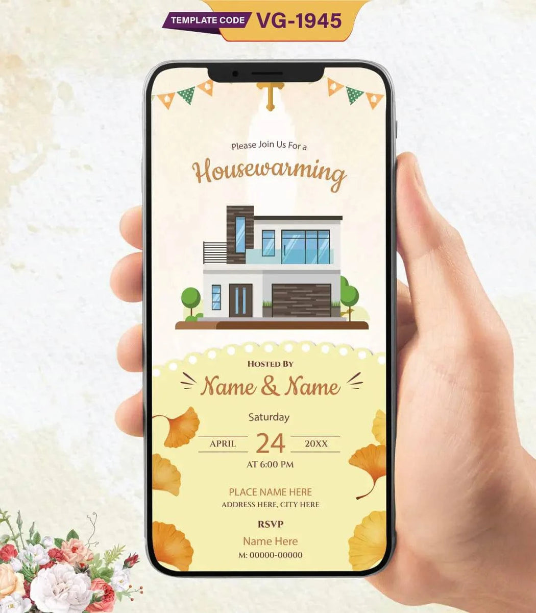 Christian Housewarming Invitation | Elegant Digital New Home Invite ...