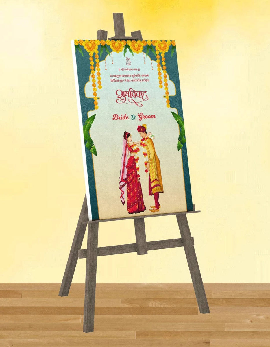Welcome standee for wedding | Beachweddingtips.com