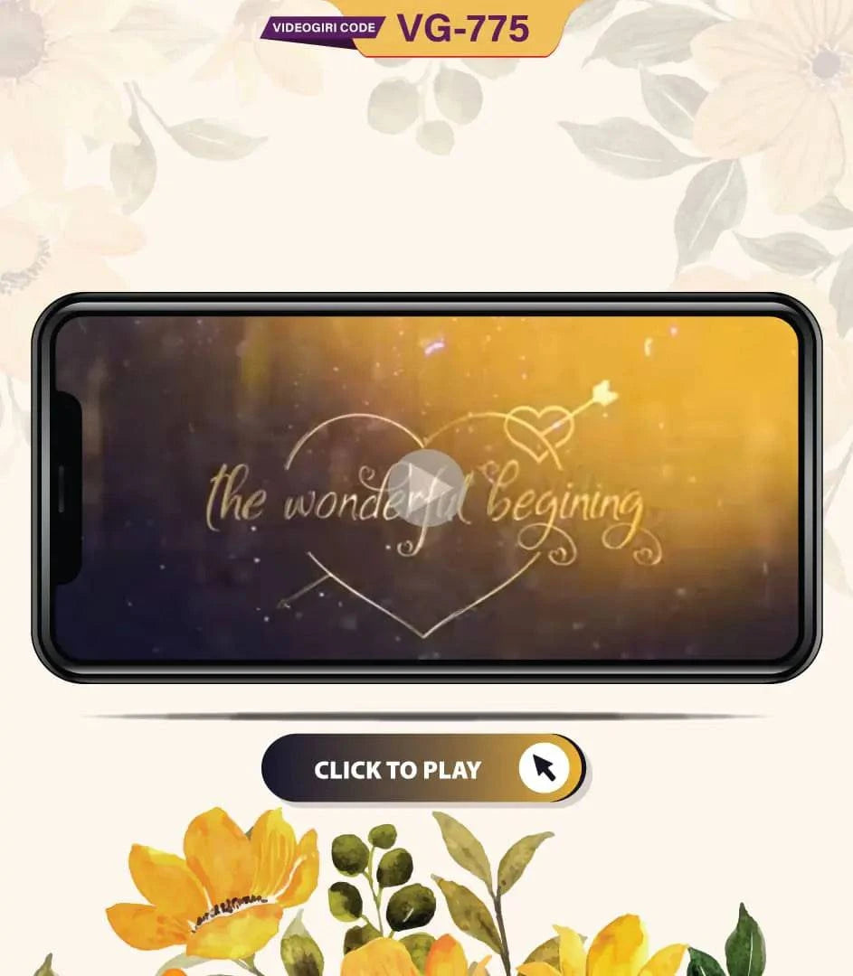 Marriage Invitation Video | Shaadi Invitation | VG-775 – VideoGiri