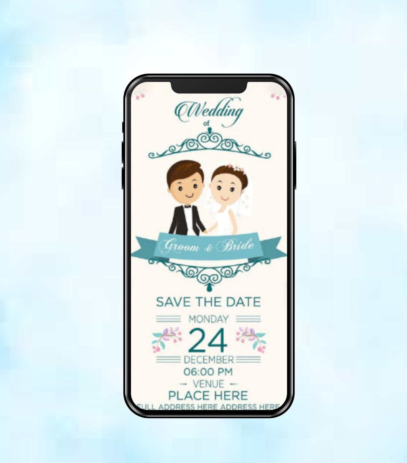Animated wedding card maker | Beachweddingtips.com