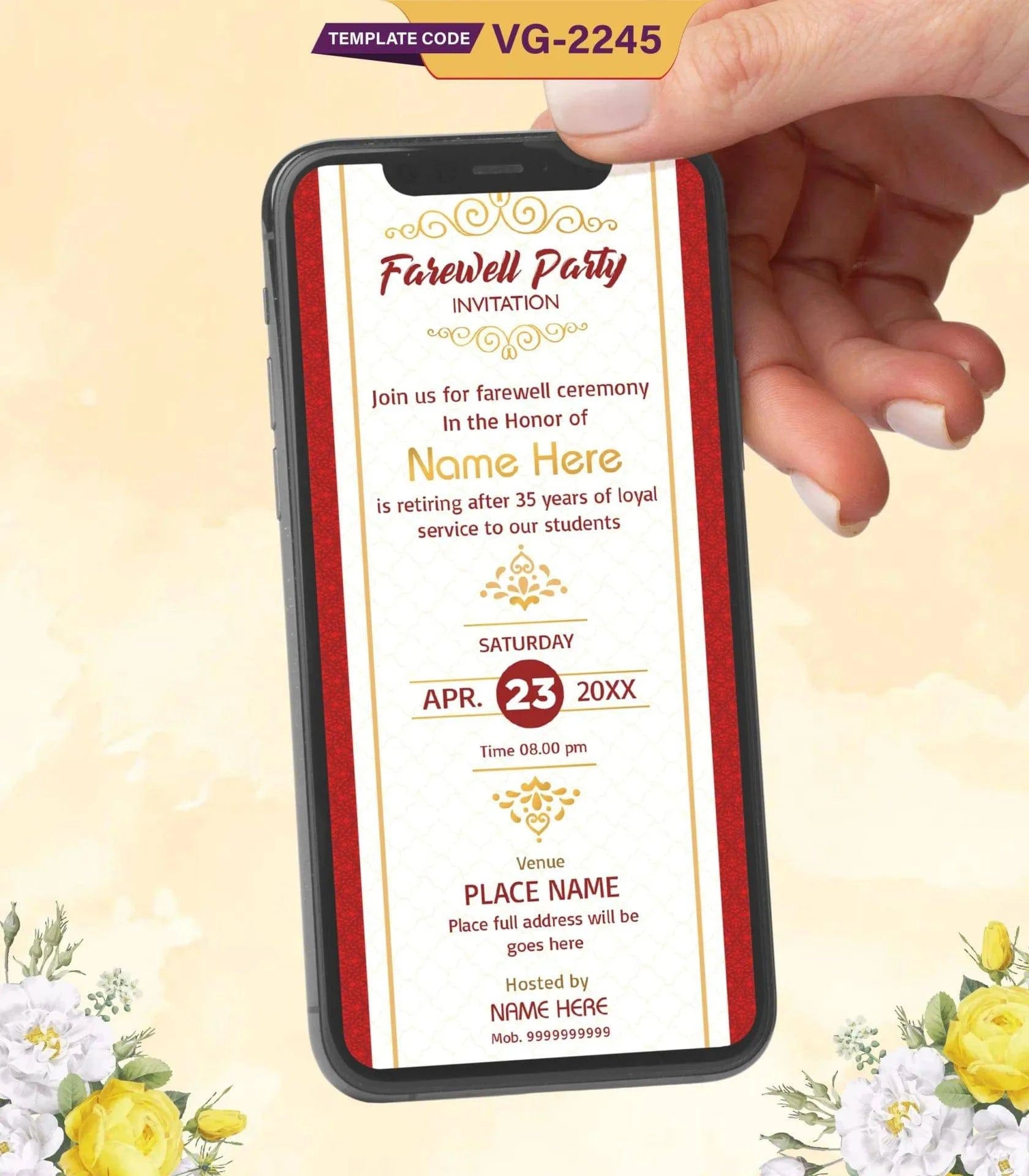 Years Of Service Sample Invitations