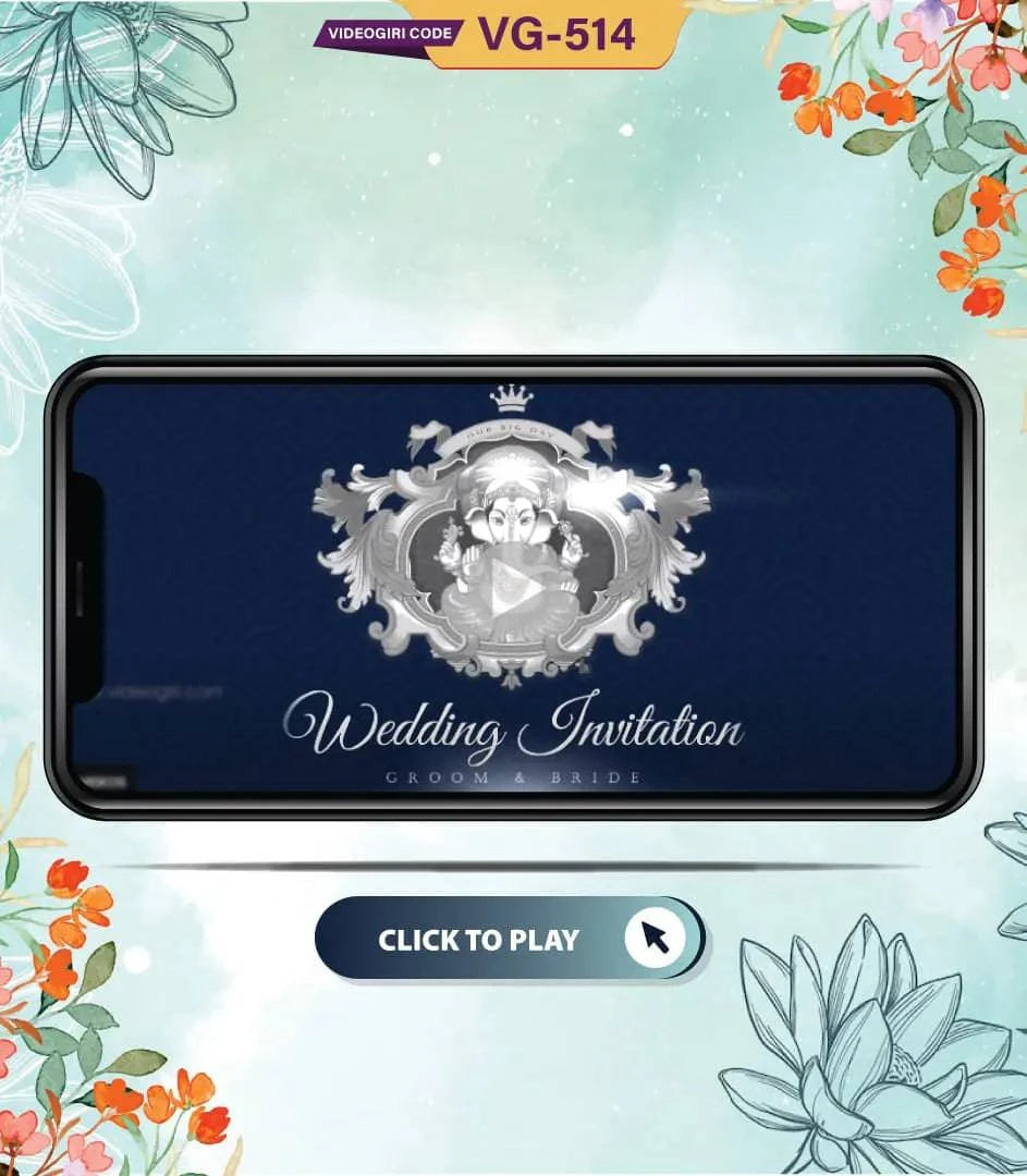 Traditional Hindu Wedding Invitation Videos | Shaadi Invitation | VG-5 ...