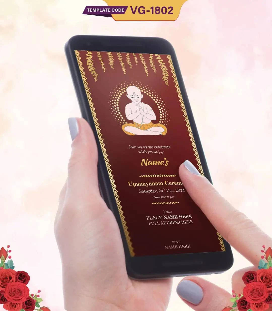 Upanayan Ceremony Invitation