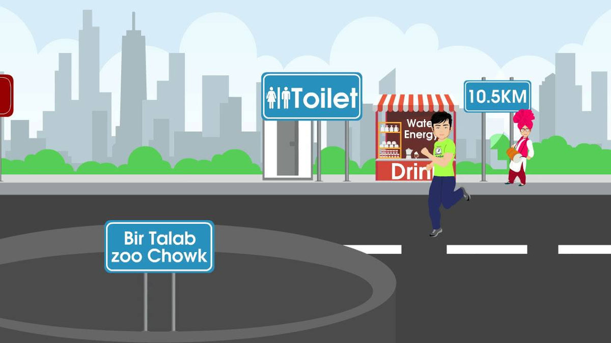 Animated Route Map for Bathinda Half Marathon